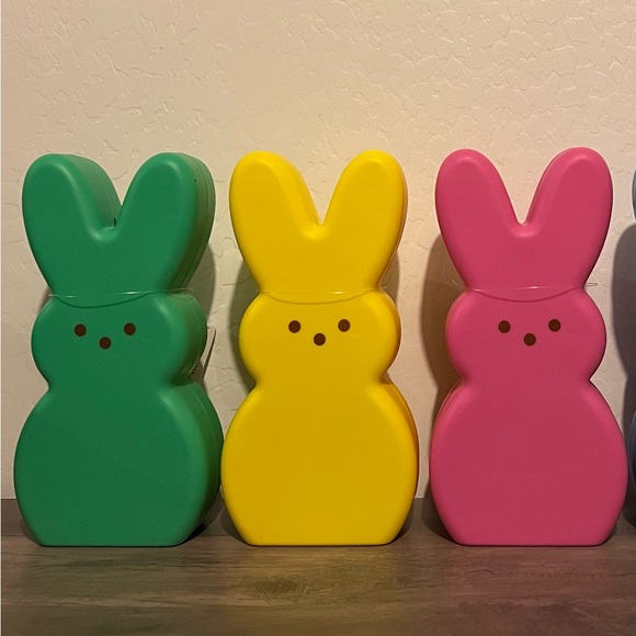 Holiday | Peeps Bunny 1 Candle Led Light Easter Decor Set Of 3 Yellow ...